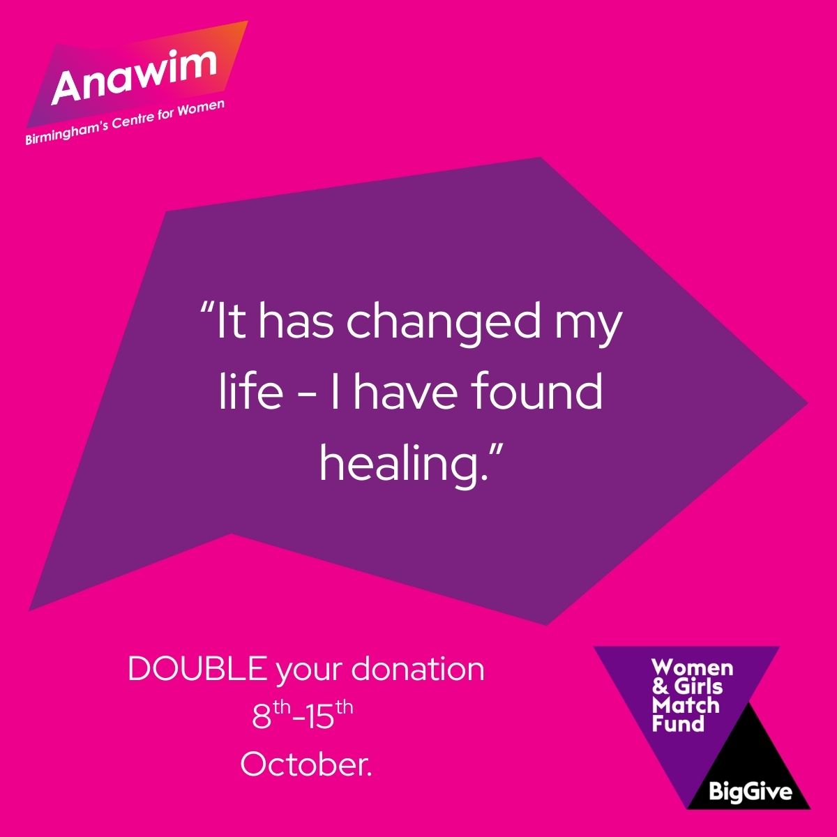 Double your donation with the Big Give! - Anawim : Anawim